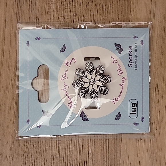 lug | Bags | Nwt Lug Winter Box Exclusive Snowflake Sparkle Bag Charm ...